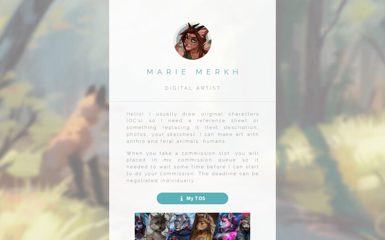 Marie Merkh's commissions
